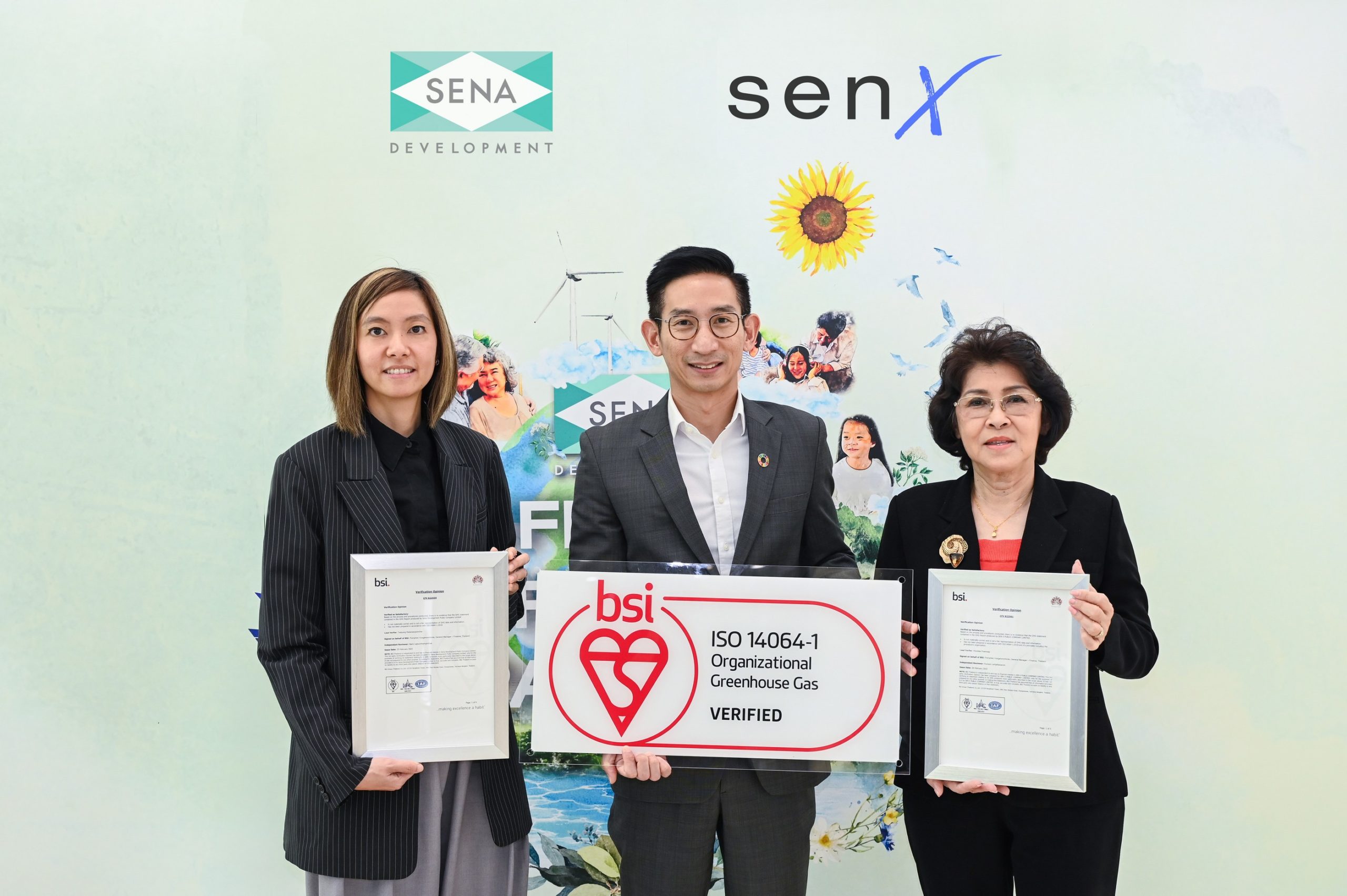 กลุ่มบริษัทเสนา ตอกย้ำผู้นำอสังหาฯ ยั่งยืน รับรองความสำเร็จ จัดการคาร์บอนฟุตพริ้นท์ขององค์กร ...